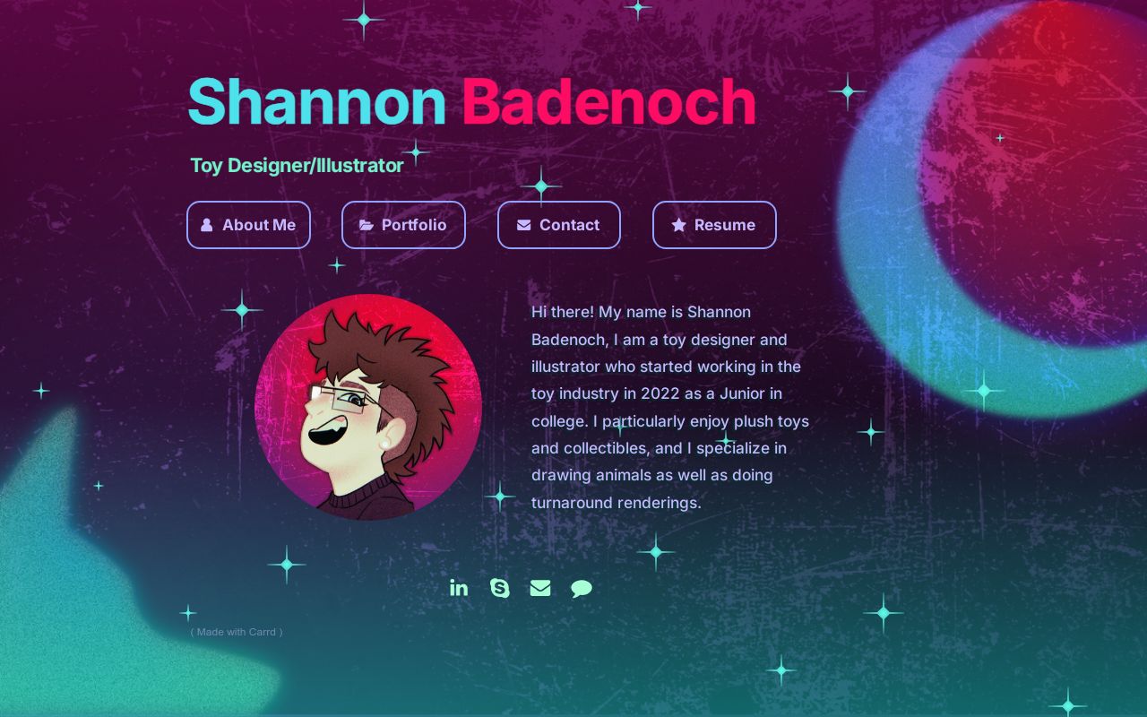 Shannon Badenoch - Portfolio Site